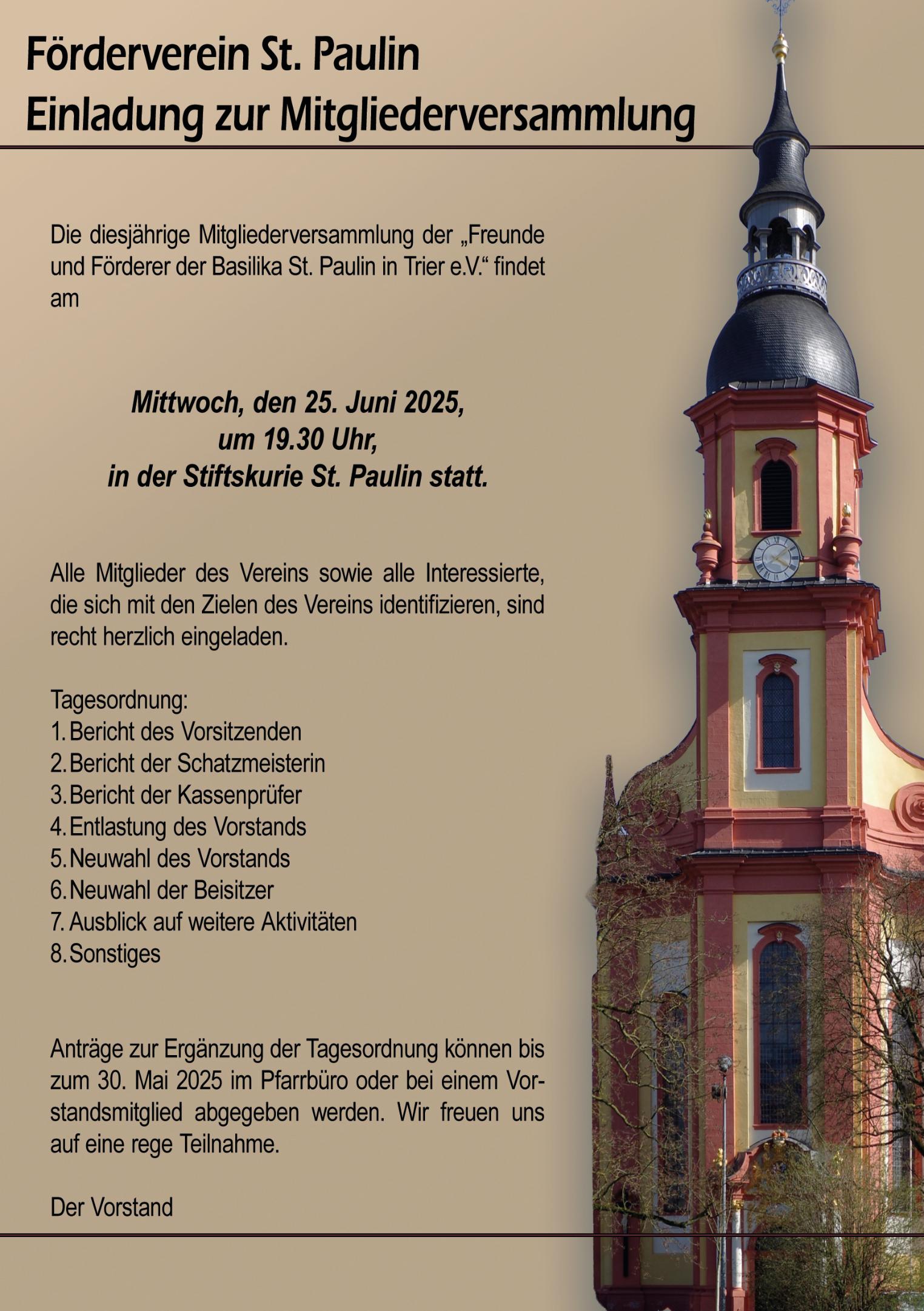 Startseite Pfarrei Trier St. Paulin | Pfarrei Trier St. Paulin